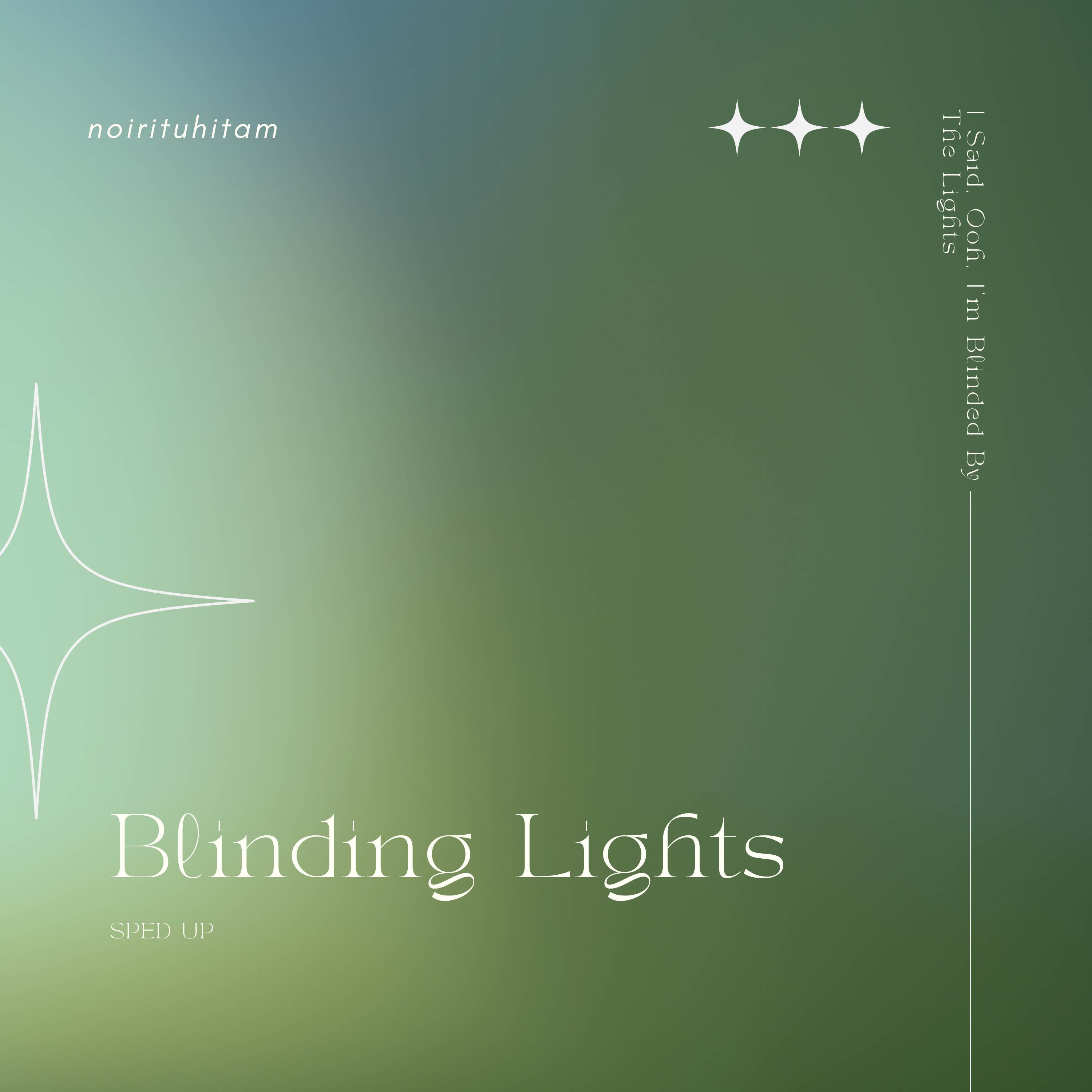 Blinding Lights (Sped Up) - I Said, Ooh, I'm Blinded By The Lights ...