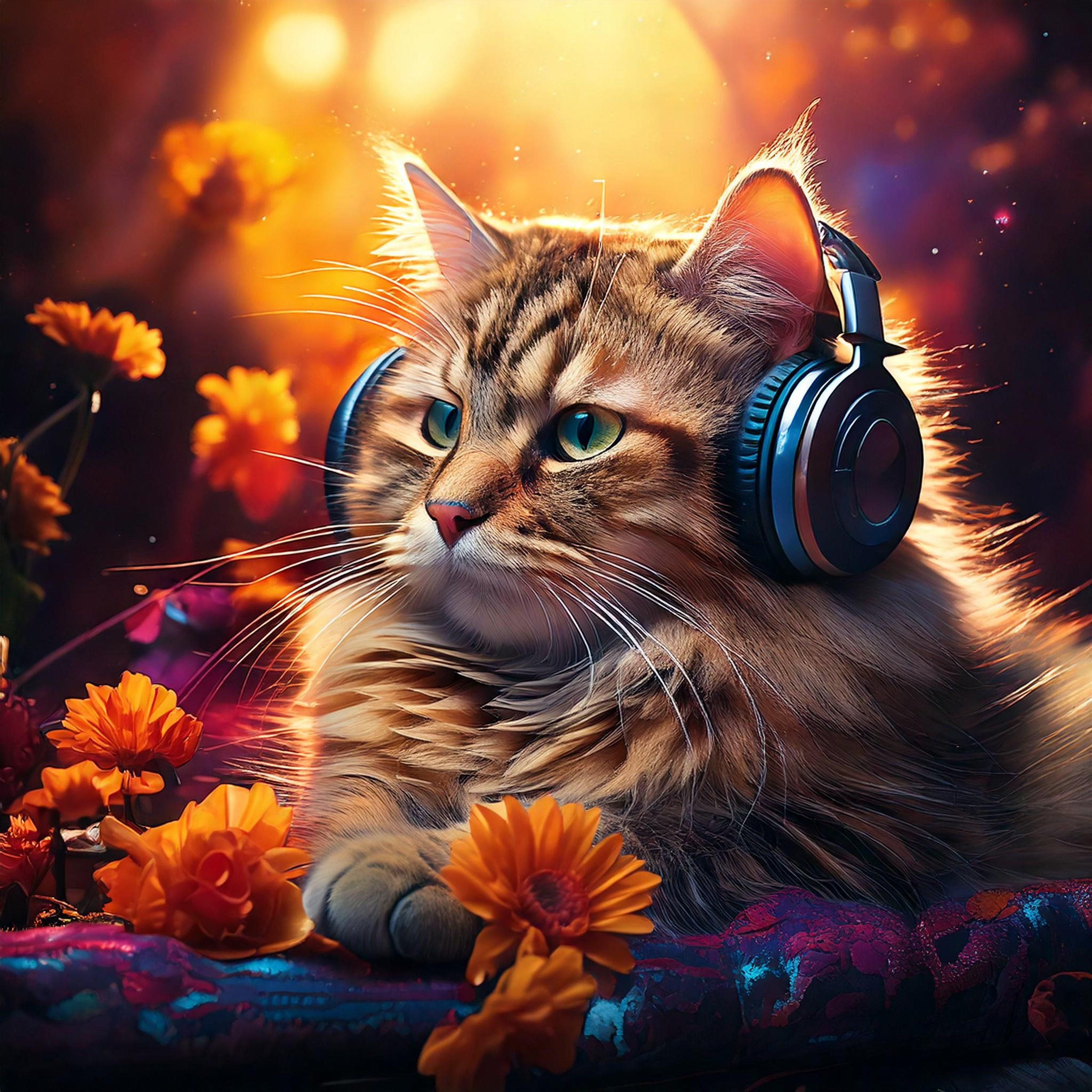 Cat Harmony Layers - Binaural White Noise Sleep/Game Soundtrack Cat ...
