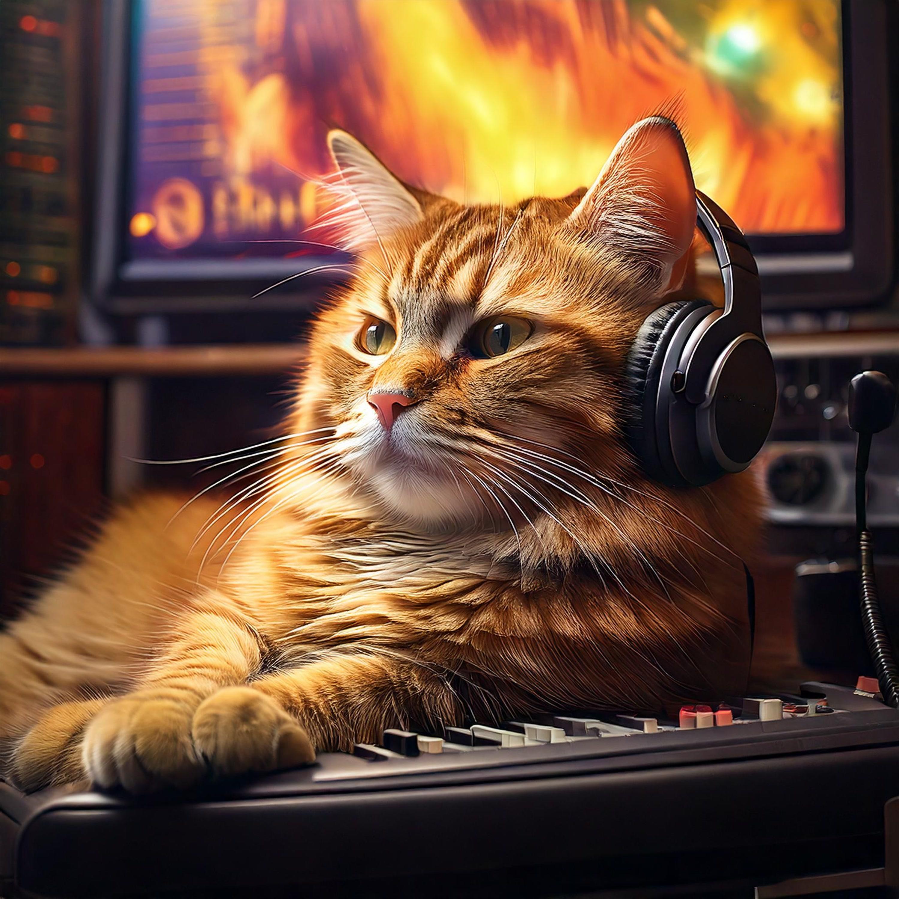 Expressive Cat Cadence - Soft Dream Music/Guitar Music For Cats/Lily ...