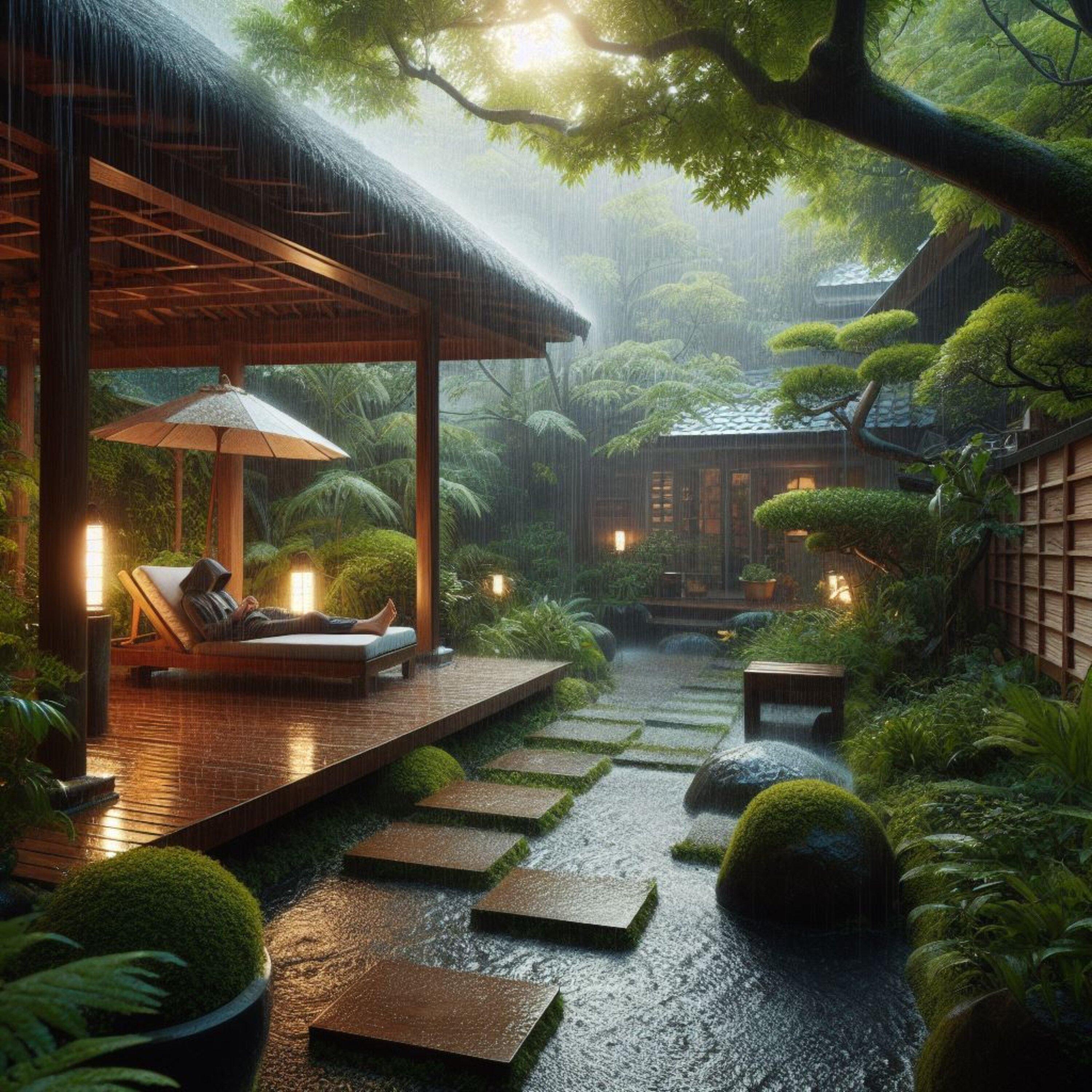 Heavy Rain While I'm Studying in the Garden 20 - Min Sosa/New Orange ...