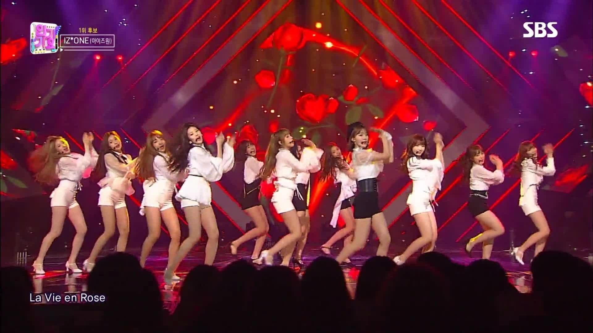 라비앙로즈(La Vie en Rose) | SBS 人气歌谣 18/11/11 现场版 - IZ*ONE - 高清MV - 网易云音乐