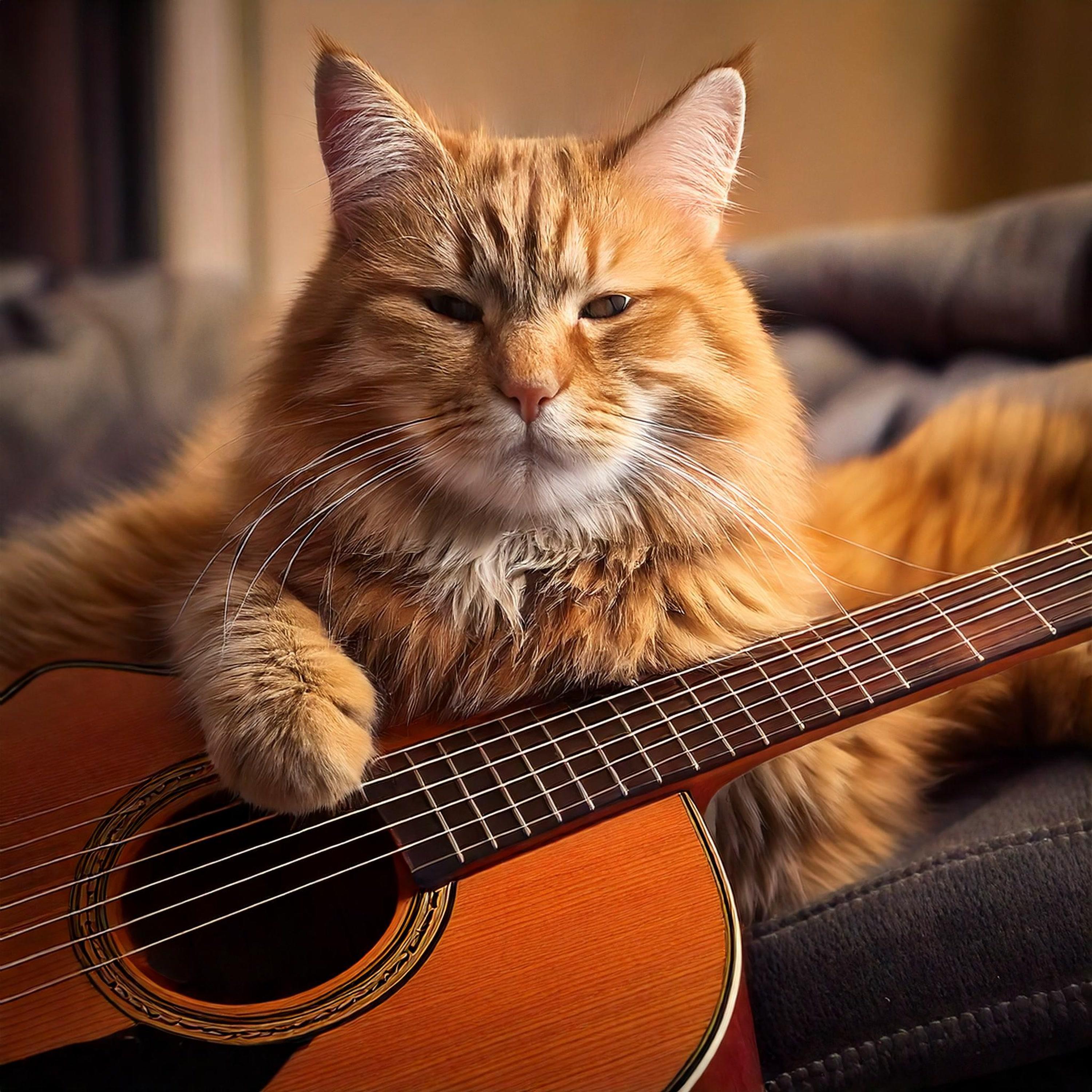 Feline Guitar Tunes - Excellent Guitar Music/Nature Music for Cats ...