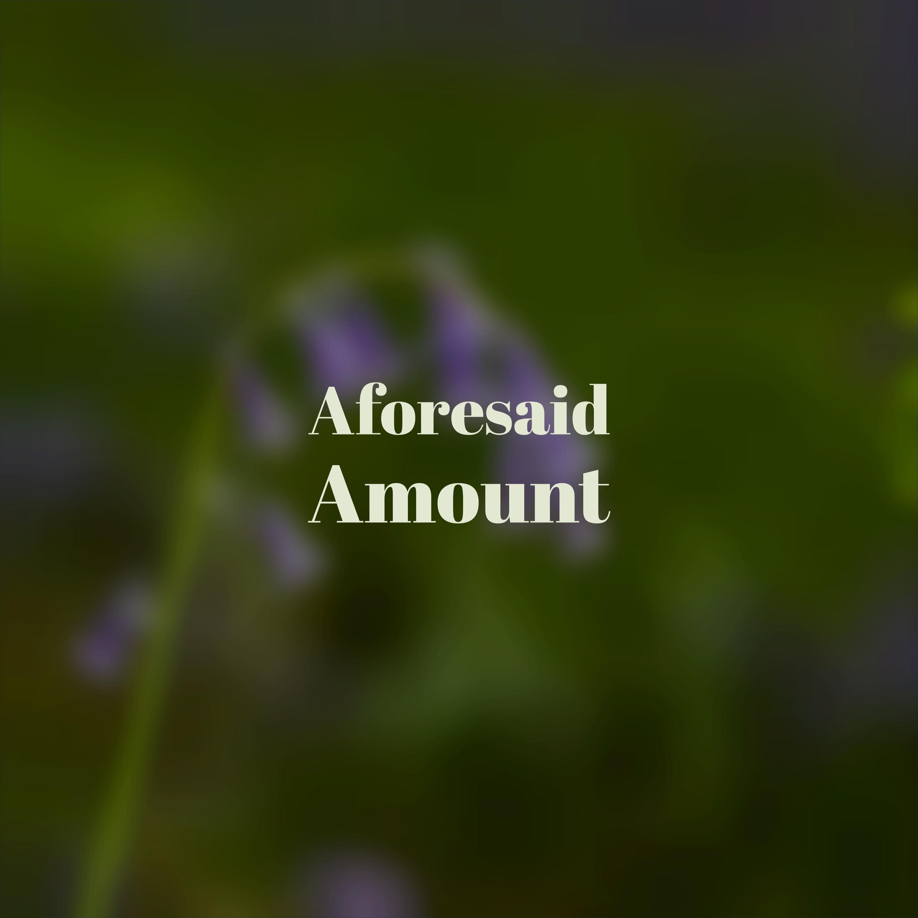 Aforesaid Amount - Various Artists - 专辑 - 网易云音乐