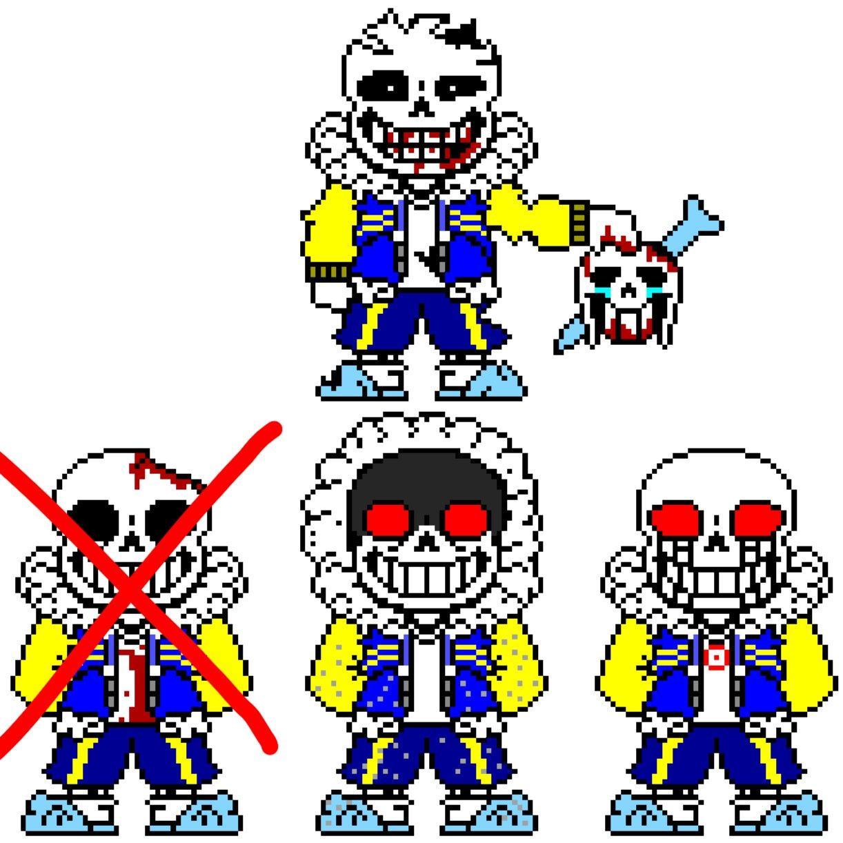 Outer!Murder time trio Phase 2 - Triple the falling stars - OUTERTALE ...