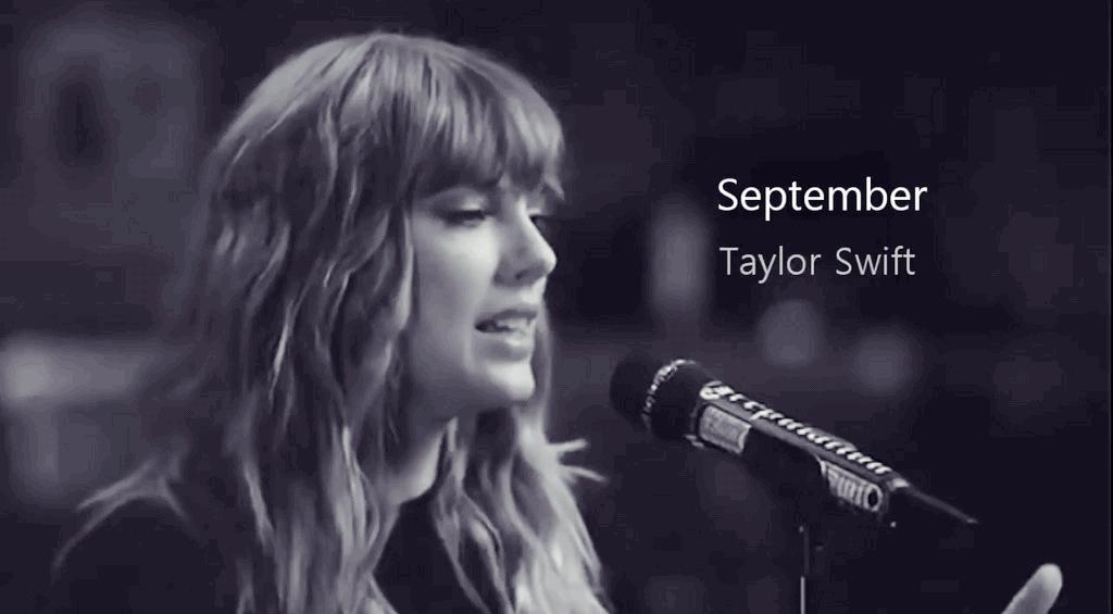 September Taylor Swift